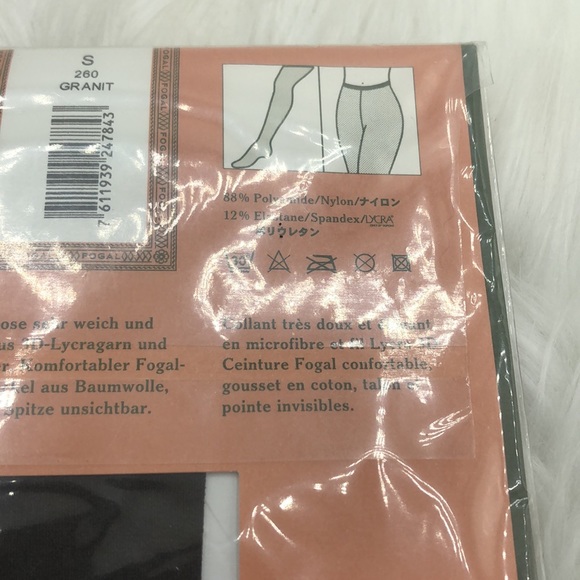 fogal | Accessories | Fogal 56 Velour Opaque Pantyhose 260 Granit Size ...